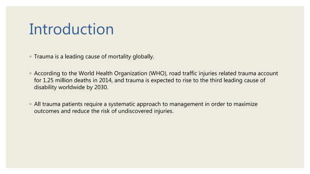 Radiology of trauma patients | PPTX | First Aid | Injuries