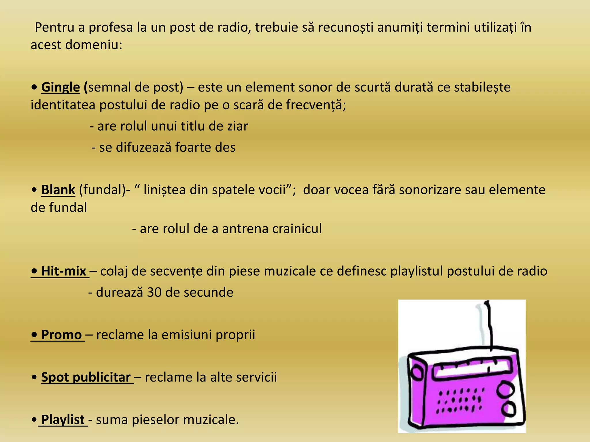 Radioul. Caracteristici generale | PPTX