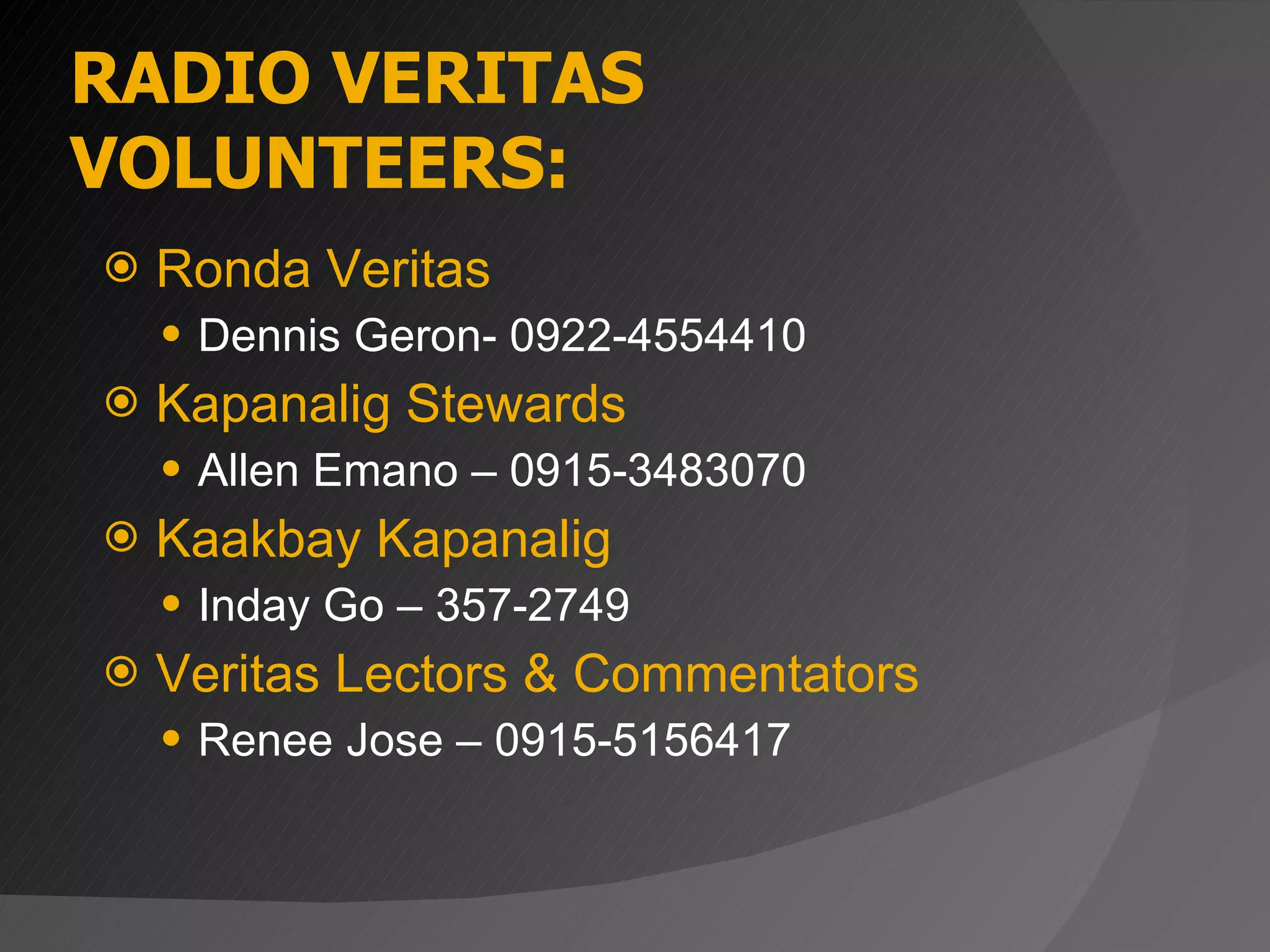 Radio Veritas: Introduction and Updates | PPT