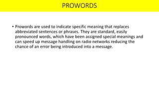 Radio voice procedure | PPTX