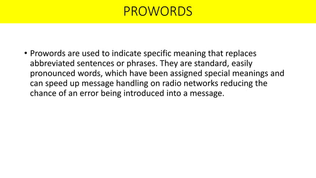 Radio voice procedure | PPTX