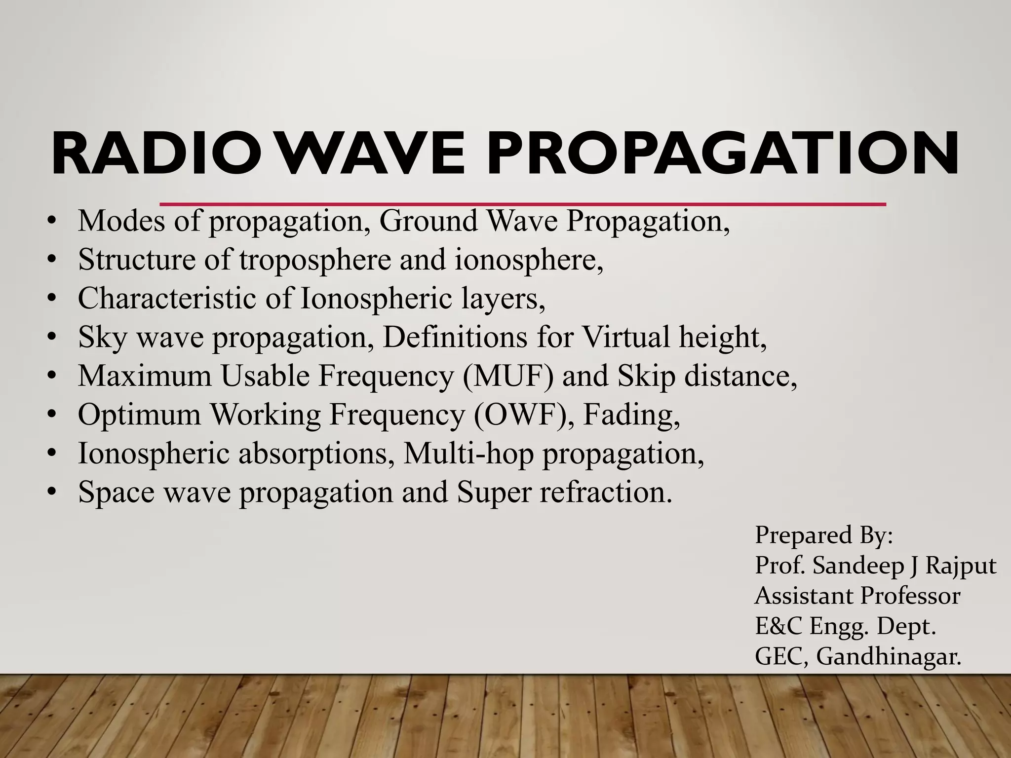 Radio Wave Propagation - Antenna Fundamentals | PDF | Computer Networking | Computing