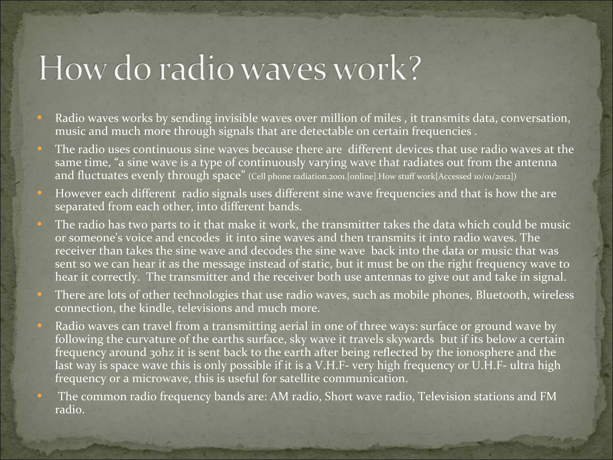 Radio waves | PPT