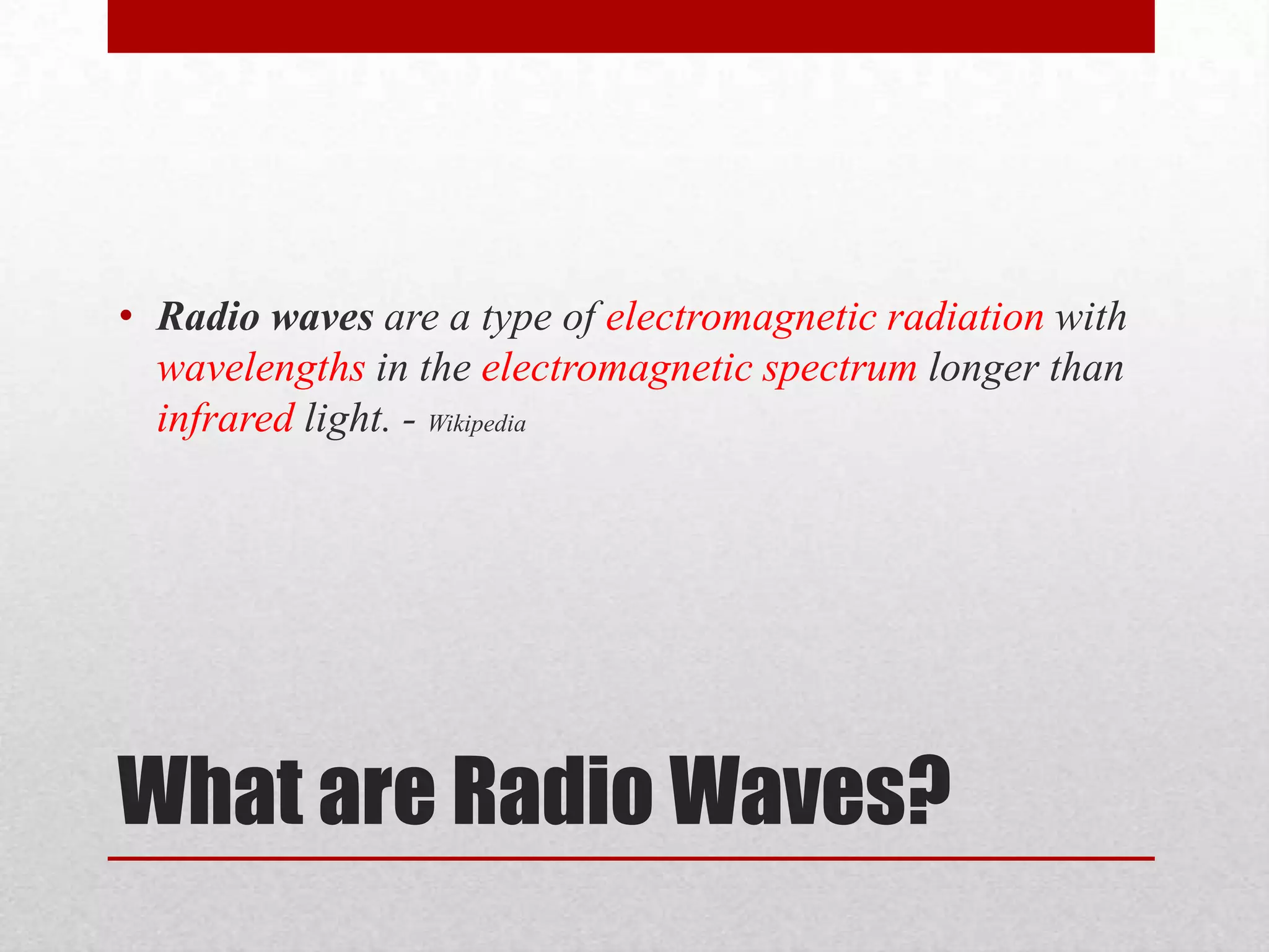 Radio waves | PPT