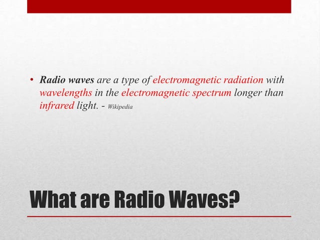 Radio waves | PPT