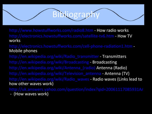 Radio waves | PPT | Science