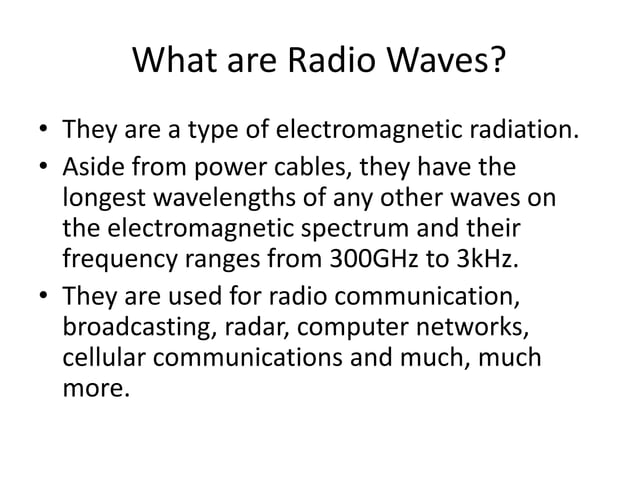 Radio waves | PPT