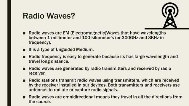 Radio Waves In Computer Communication | PPTX
