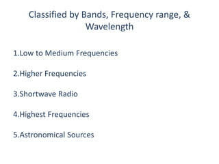 Radio waves and propagation and astronomy | PPT