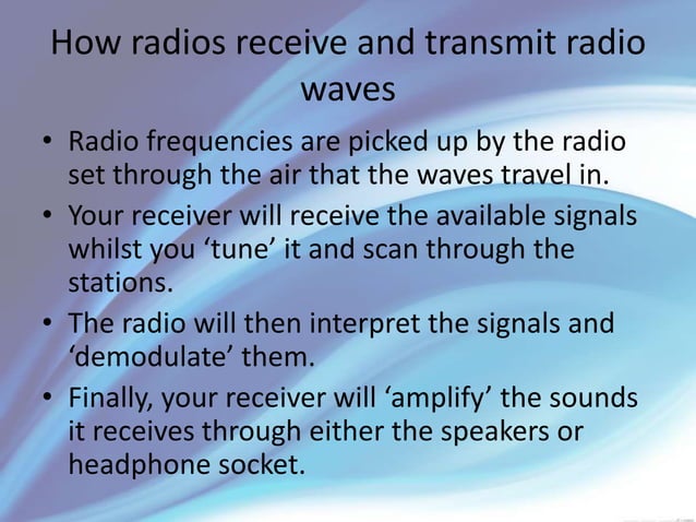 Radio waves presentation | PPTX