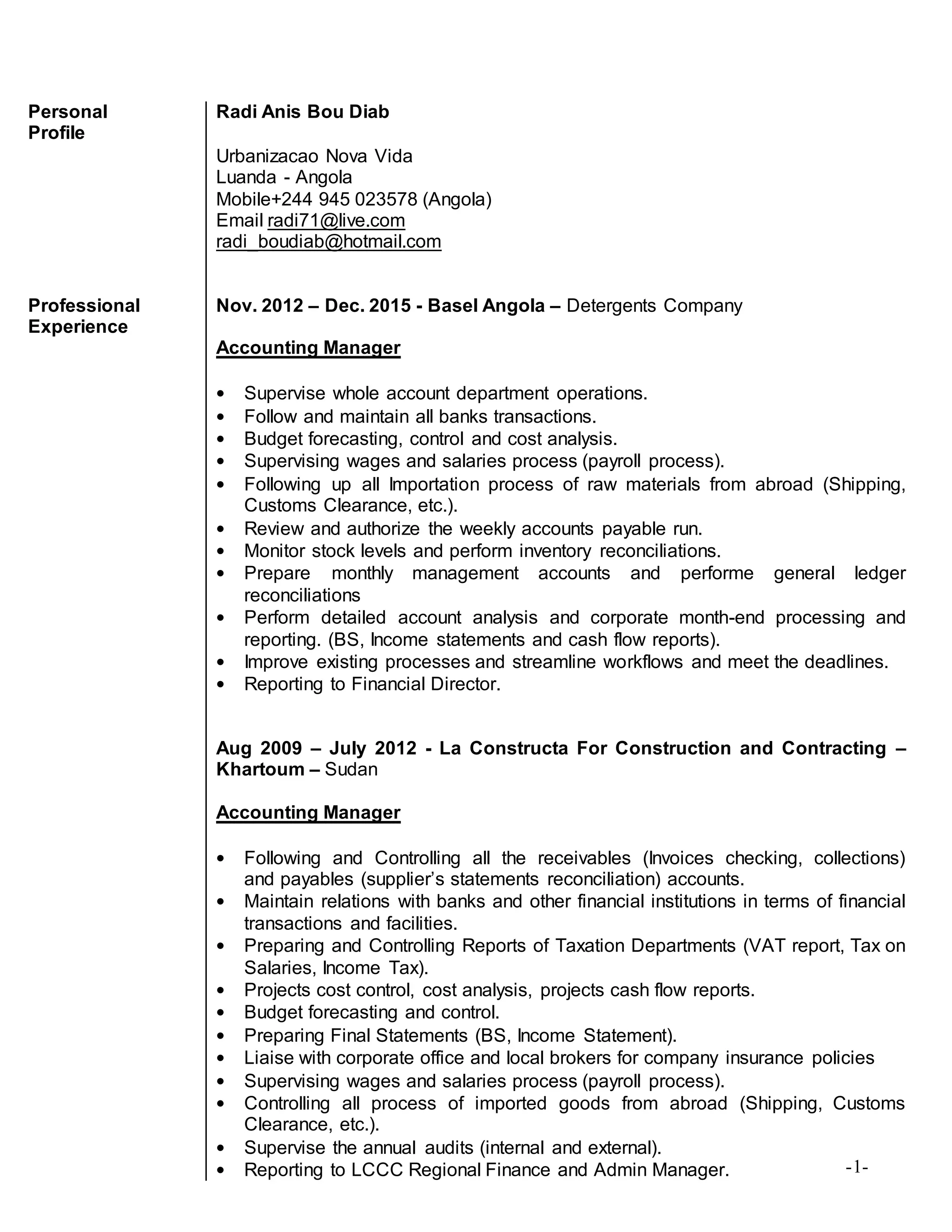 Radi's cv engl | DOCX