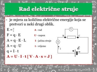 Rad i snaga elektricne struje | PPTX