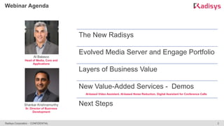 Radisys Engage Webinar Deck | PPT