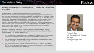 Getting to the Edge – Exploring 4G/5G Cloud-RAN Deployable Solutions | PDF