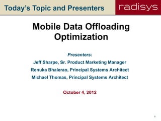 Radisys offloading 10412_final | PPT