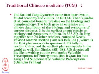 Raditional chinese medicine with a long history | PPT