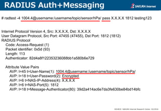 RADIUS Auth+Messaging for Telemetering (memo) | PDF