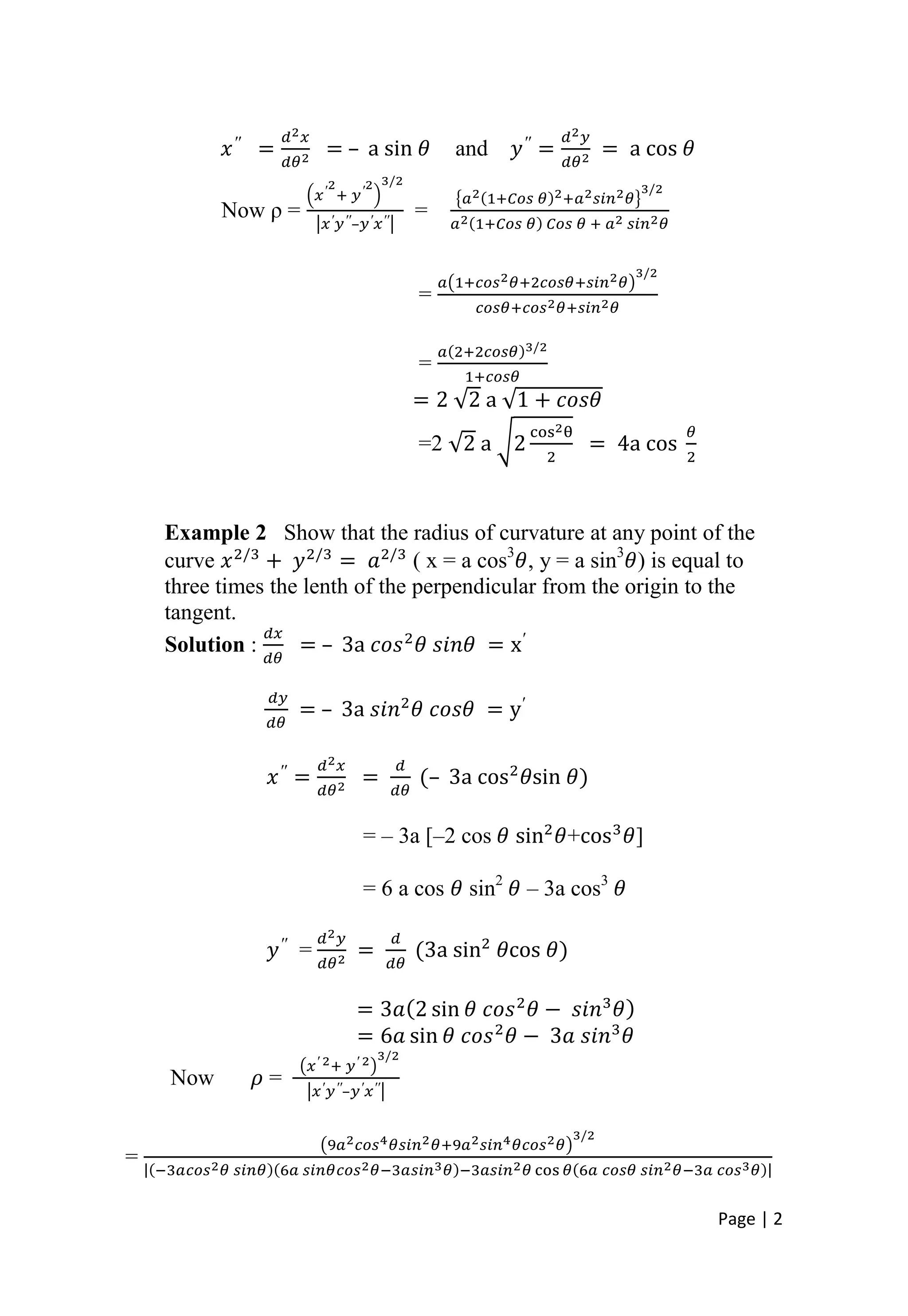 Radius of-curvature | PDF