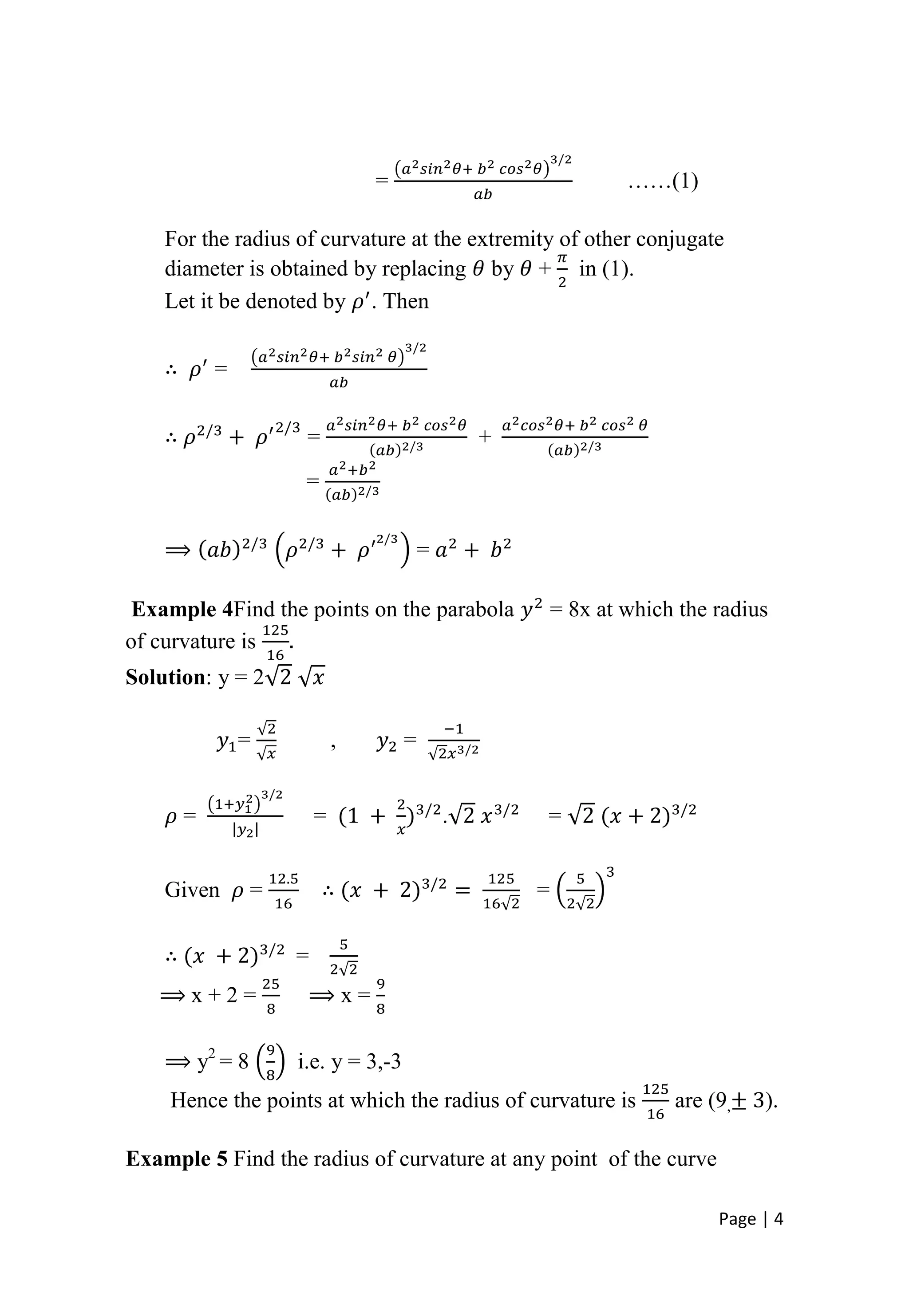 Radius of-curvature | PDF