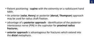 Radius and Ulna Shaft Fracture | PPTX