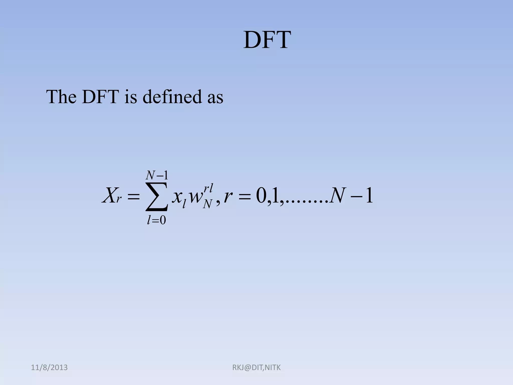 Radix 4 Fft Algorithm And It Time Complexity Computation Pptx
