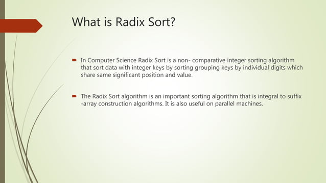 Radix final | PPT