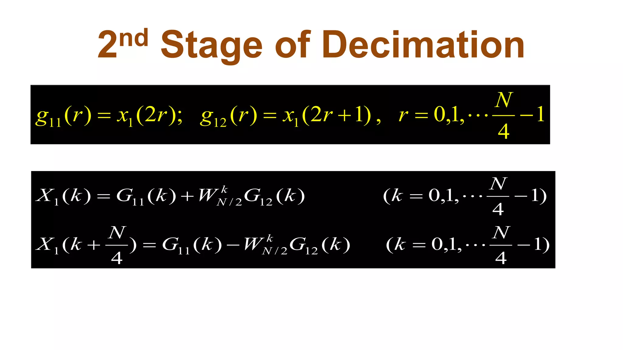 Radix-2 DIT FFT | PPTX