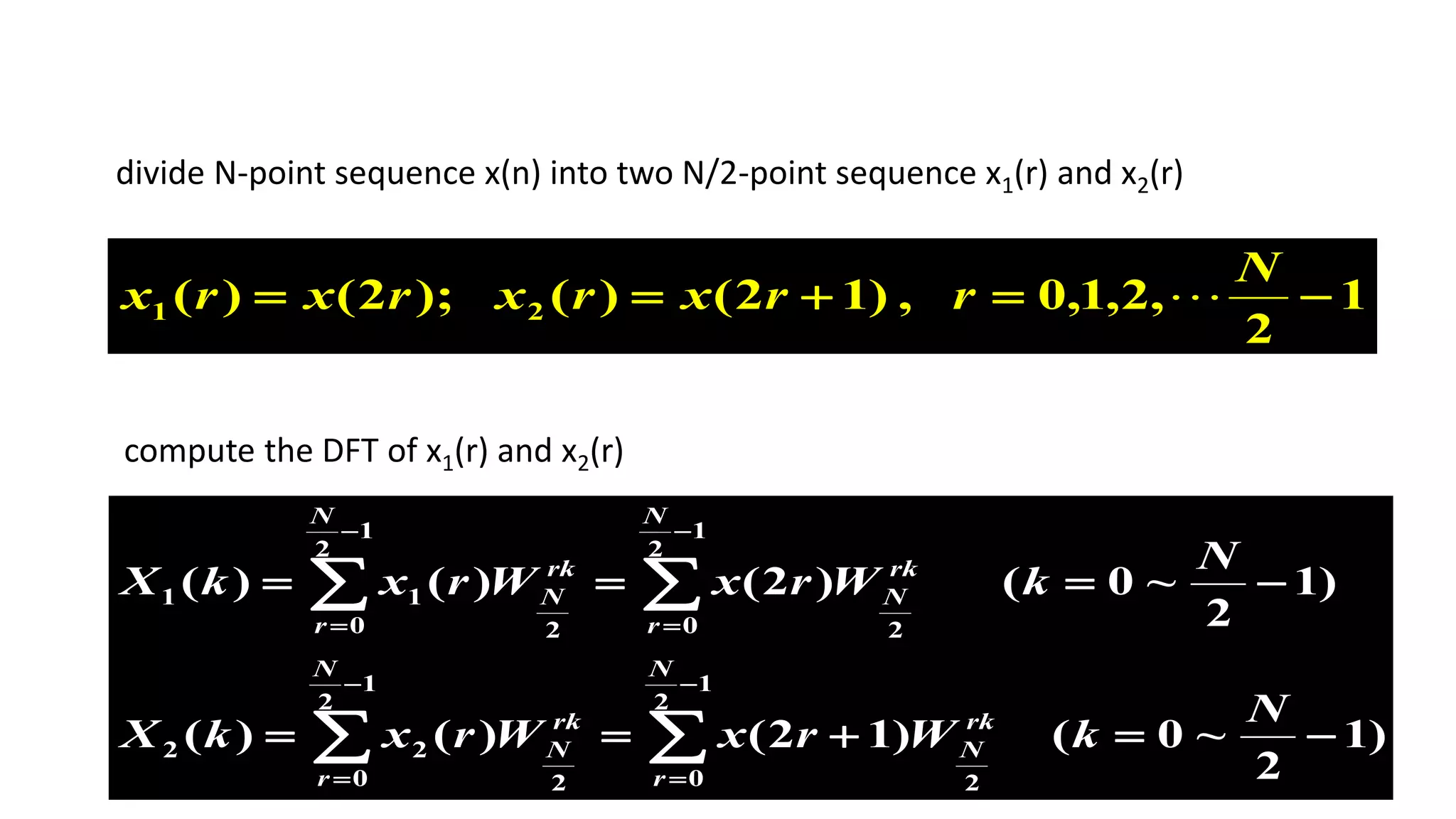 Radix-2 DIT FFT | PPTX