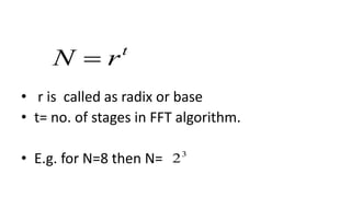 Radix-2 DIT FFT | PPTX