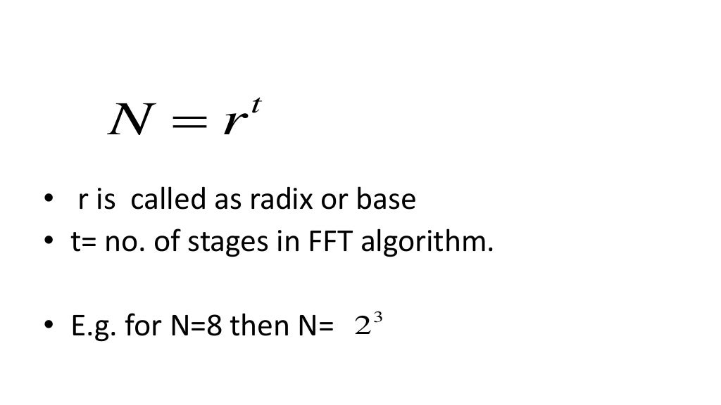 Radix 2 Dit Fft 