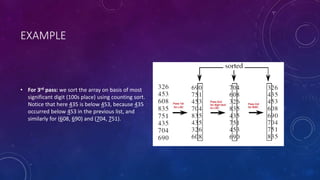 Radix and Merge Sort | PPTX