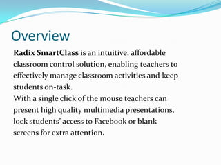Radix Smart Class Classroom Management Software | PPSX
