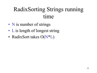 RadixSort.ppt | Programming Languages | Computing