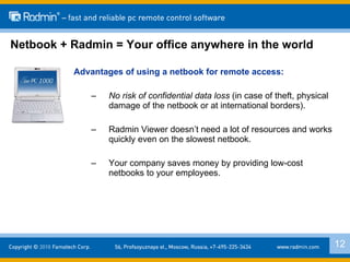 Radmin - efficient solution for business processes optimization | PPT
