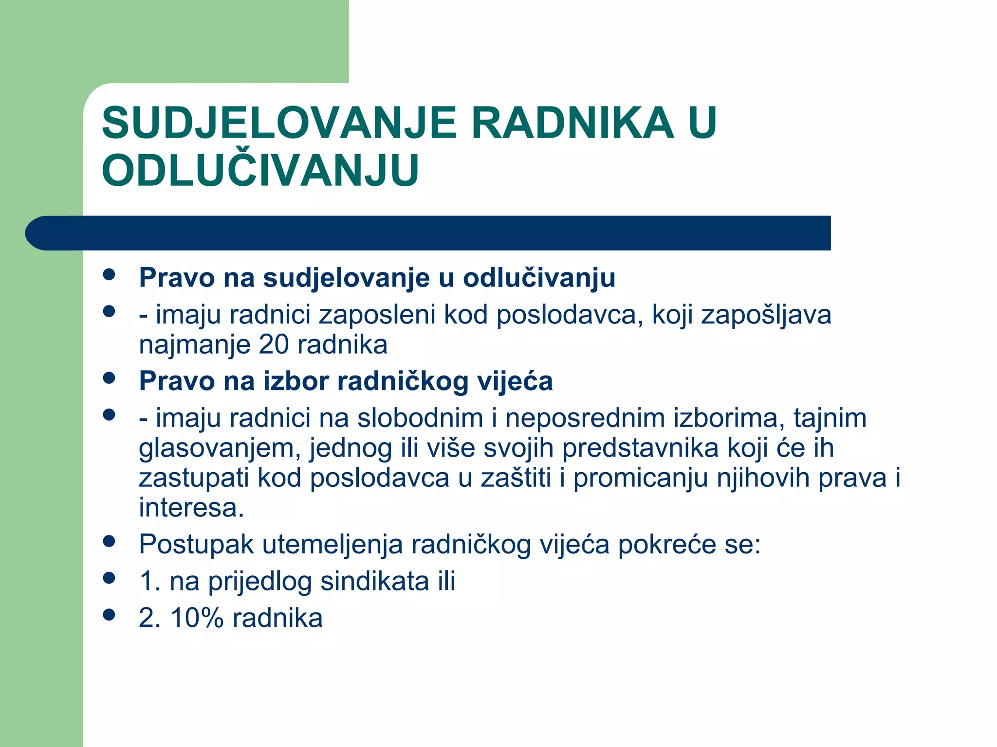Radni odnosi 3 | PPT