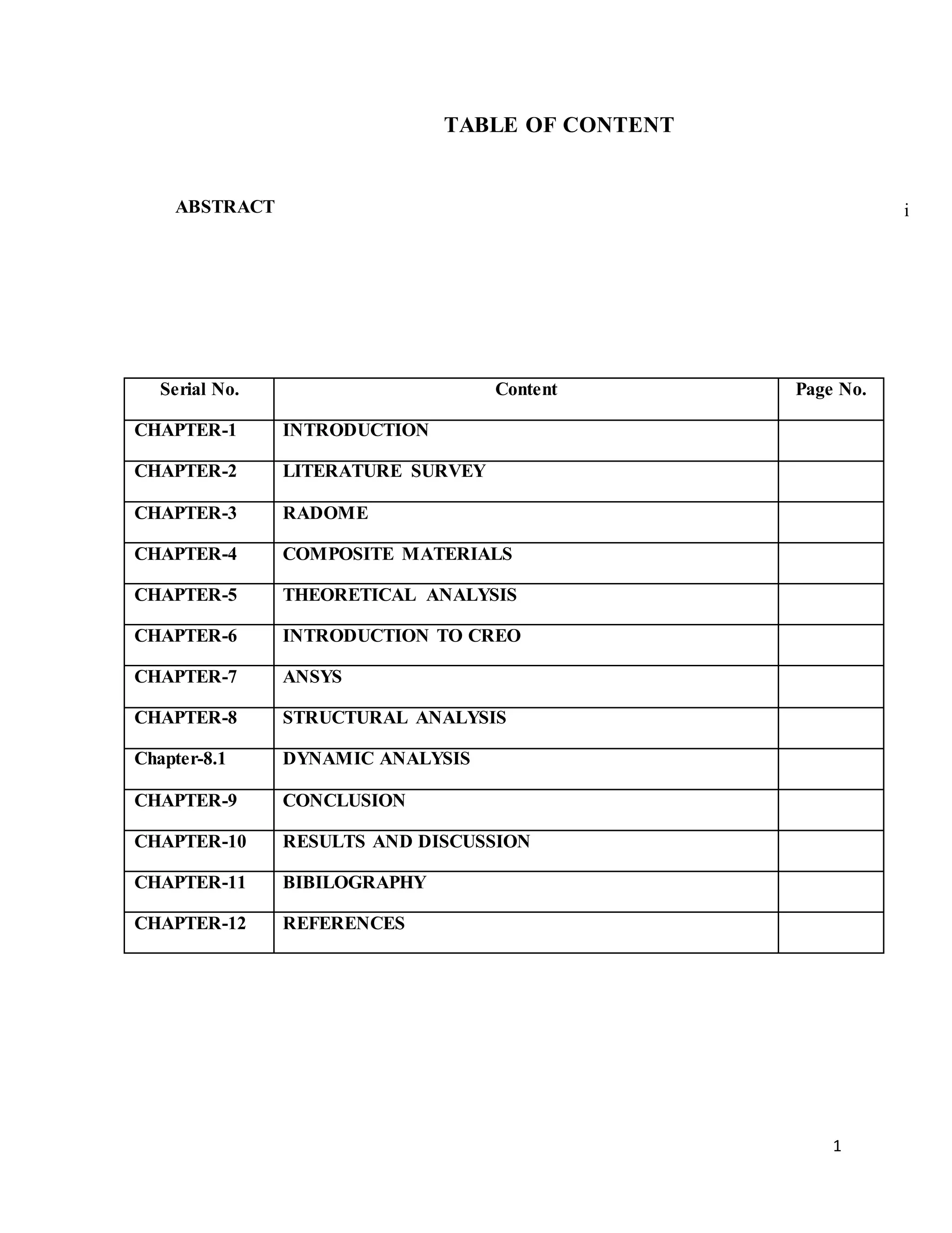 Radome full project | DOCX
