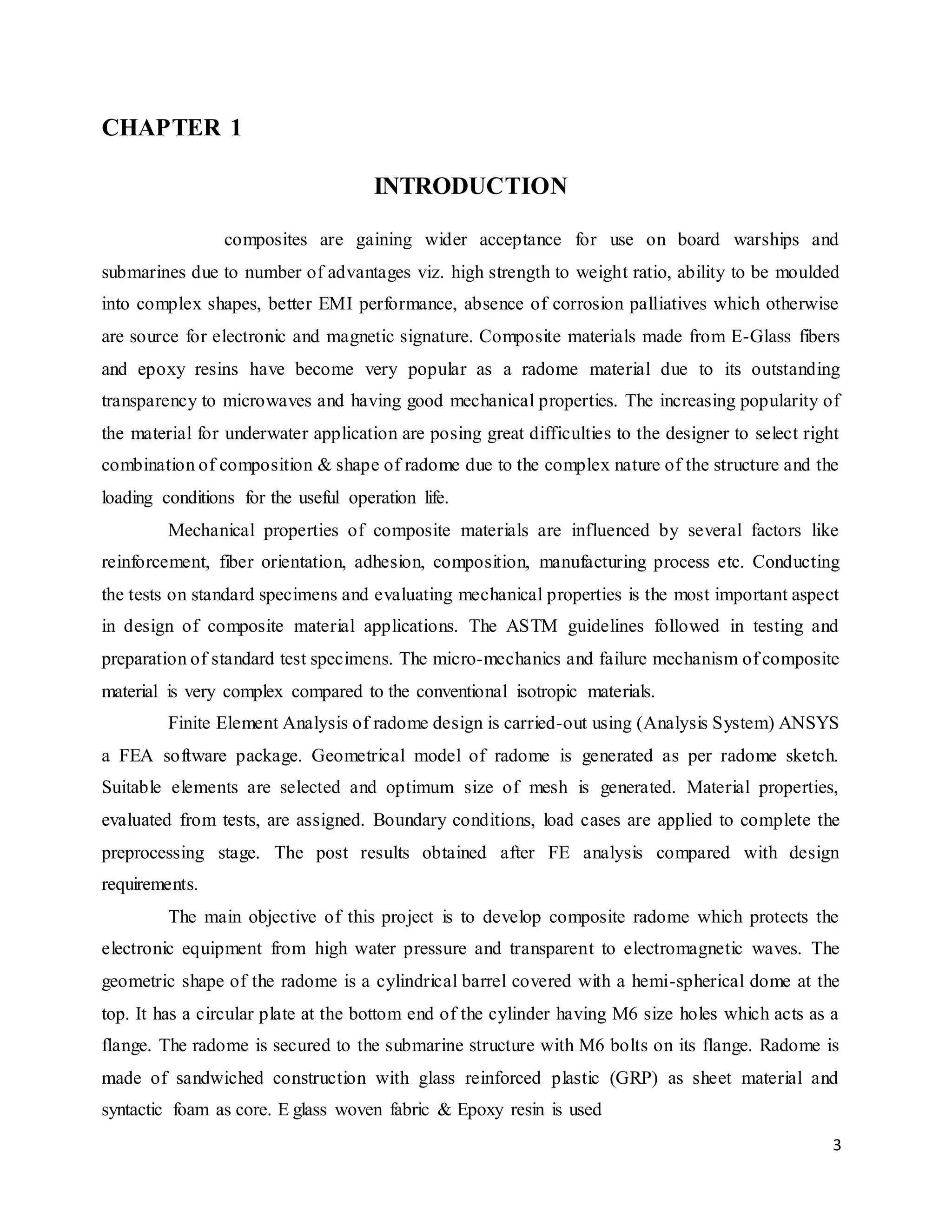 Radome full project | DOCX