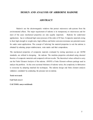Radome full project | DOCX