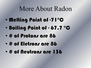 Radon | PPT