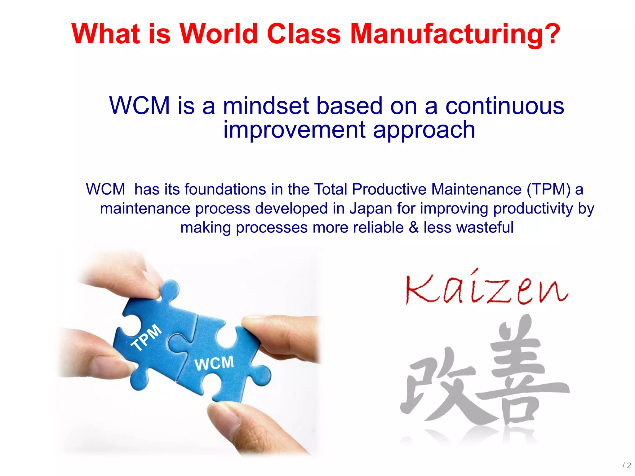 Radovan Vitkovic - World Class Manufacturing | PDF