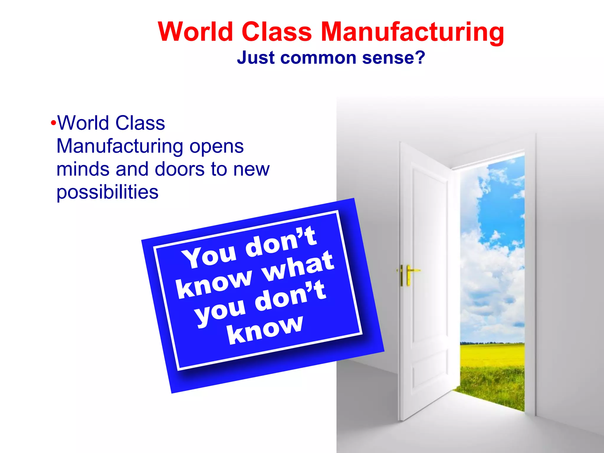 Radovan Vitkovic - World Class Manufacturing | PDF