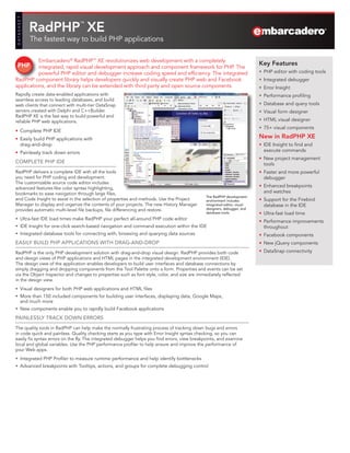 RadPHP XE Datasheet | PDF