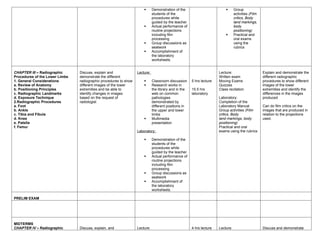 RADIOGRAPHIC POSITIONING COMPLETE SYLLABUS | DOC