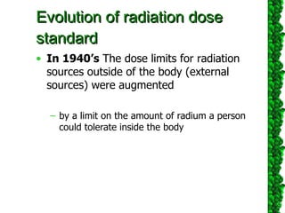 Radiation protection Standard | PPT