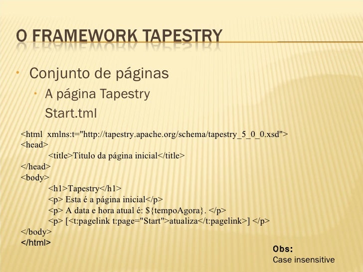 Rapid Application Development com Tapestry 5