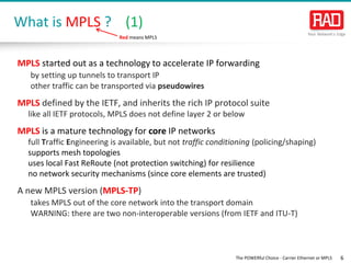 MPLS Transport network for power utilities | PPTX