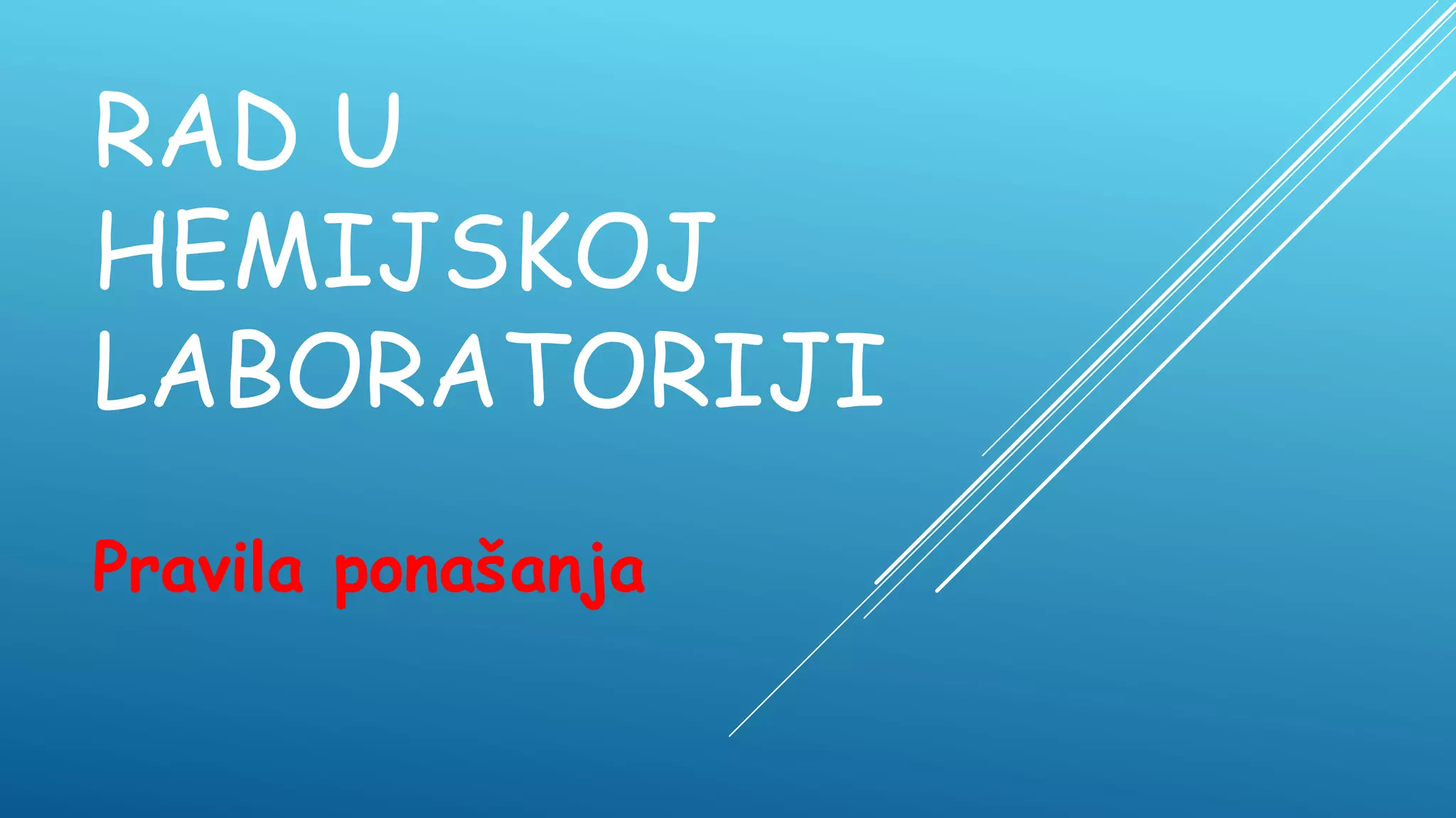 Rad u laboratoriji | PPTX