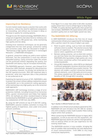 Radvision scalable video coding whitepaper by face to face live | PDF