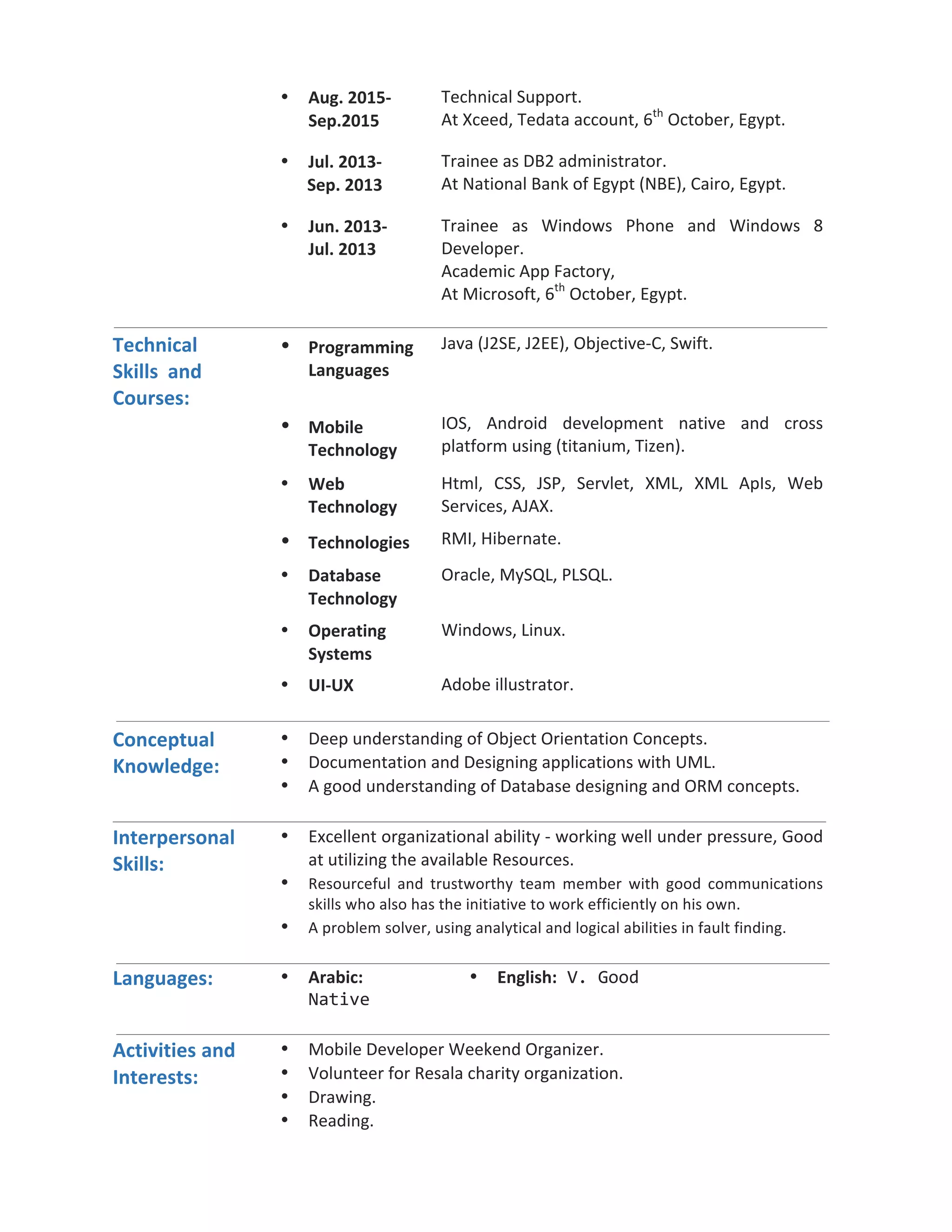 Personal Resume | PDF