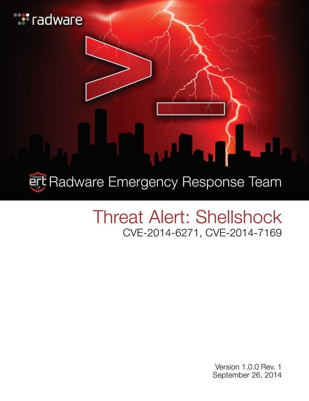 Radware ERT Threat Alert: Shellshock Bash | PDF
